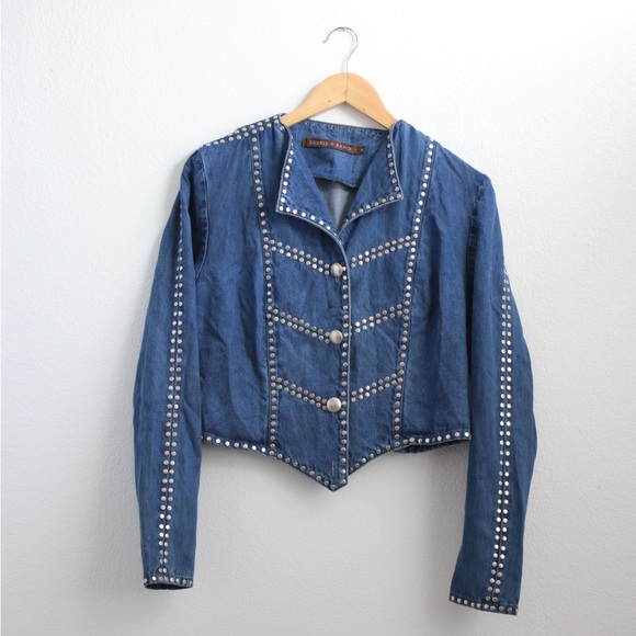 Double D Ranch | Jackets & Coats | Double D Ranch Jean Studded Jacket ...